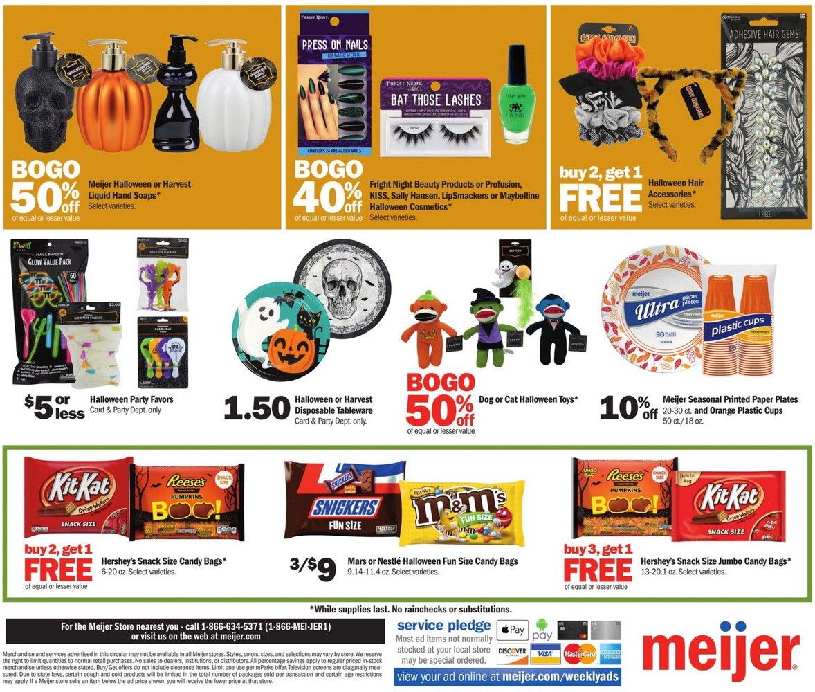 Meijer Halloween Ad Oct 03 – Oct 16, 2021