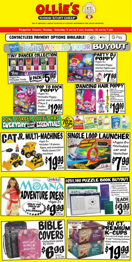 Ollie's Weekly Ad Oct 14 – Oct 20, 2021