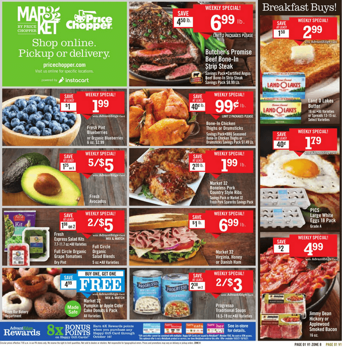 Price Chopper Weekly Ad Oct 10 – Oct 16, 2021