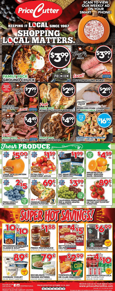 Price Cutter Weekly Ad Oct 13 – Oct 19, 2021