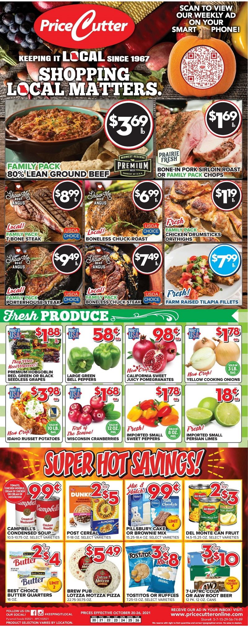 Price Cutter Weekly Ad Oct 20 – Oct 26, 2021 (Halloween Promotion Included)