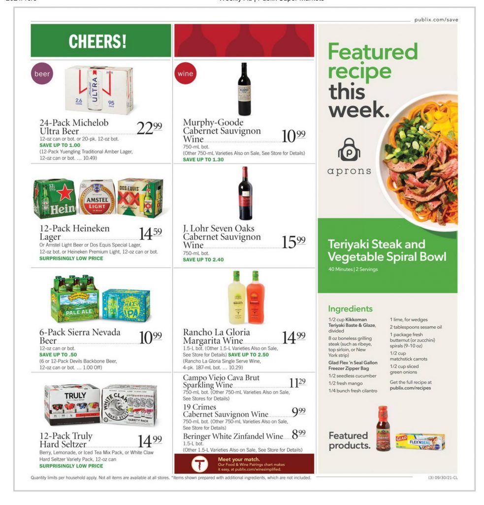 Publix Weekly Ad Oct 05 – Oct 12, 2021