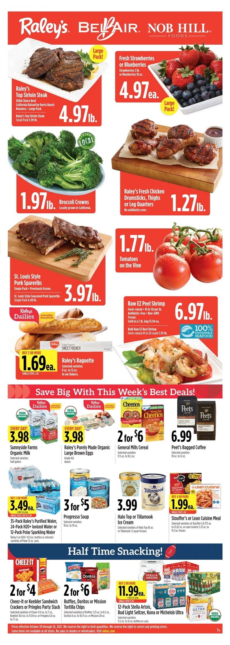 Raley's Supermarkets Weekly Ad Oct 20 – Oct 26, 2021