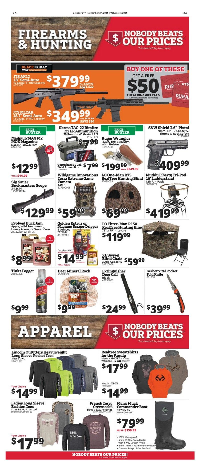 Rural King Weekly Ad Oct 21 – Nov 03, 2021