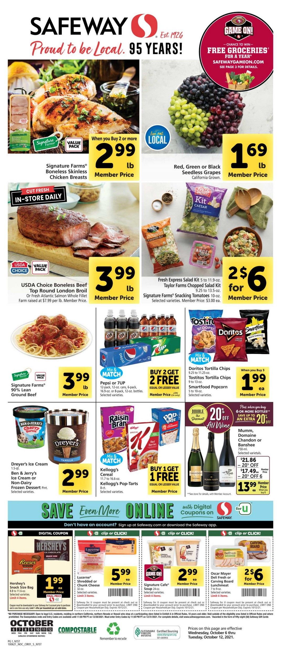 Safeway Weekly Ad Oct 06 – Oct 12, 2021