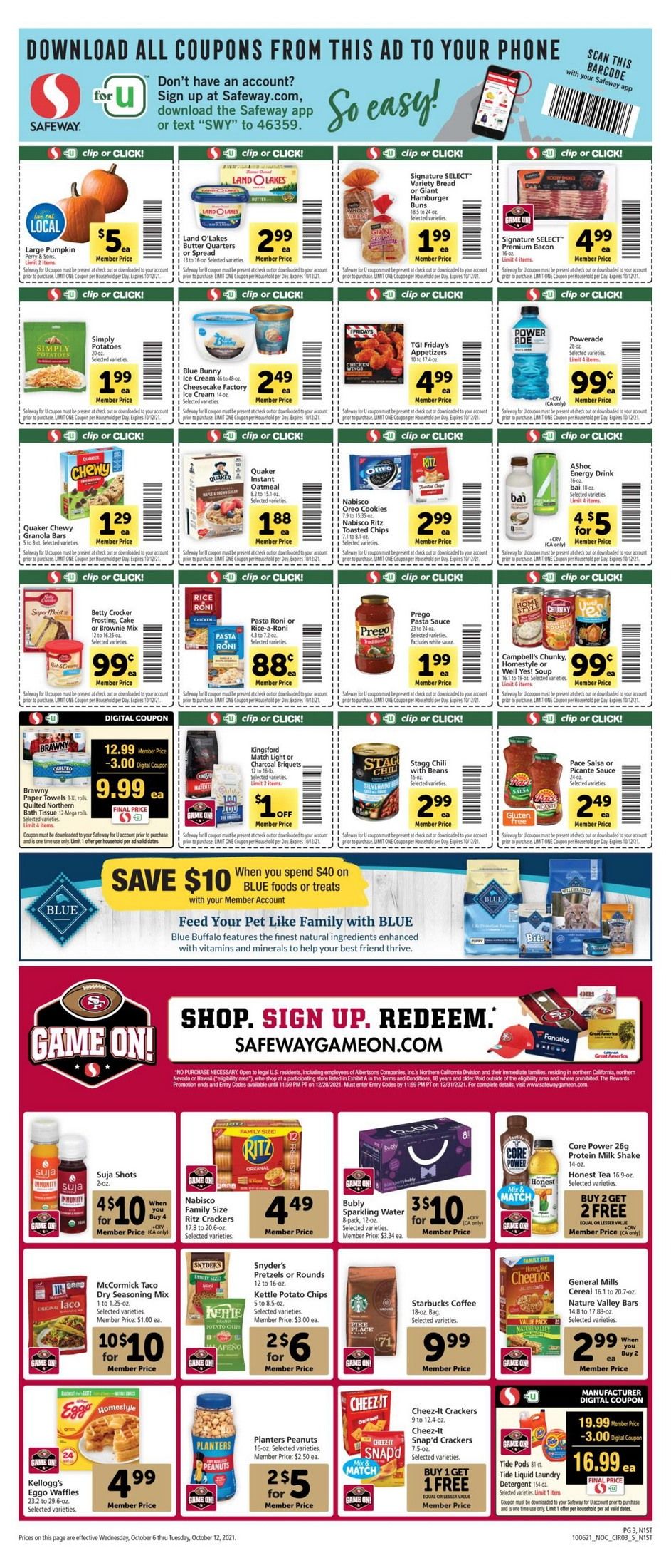 Safeway Weekly Ad Oct 06 – Oct 12, 2021