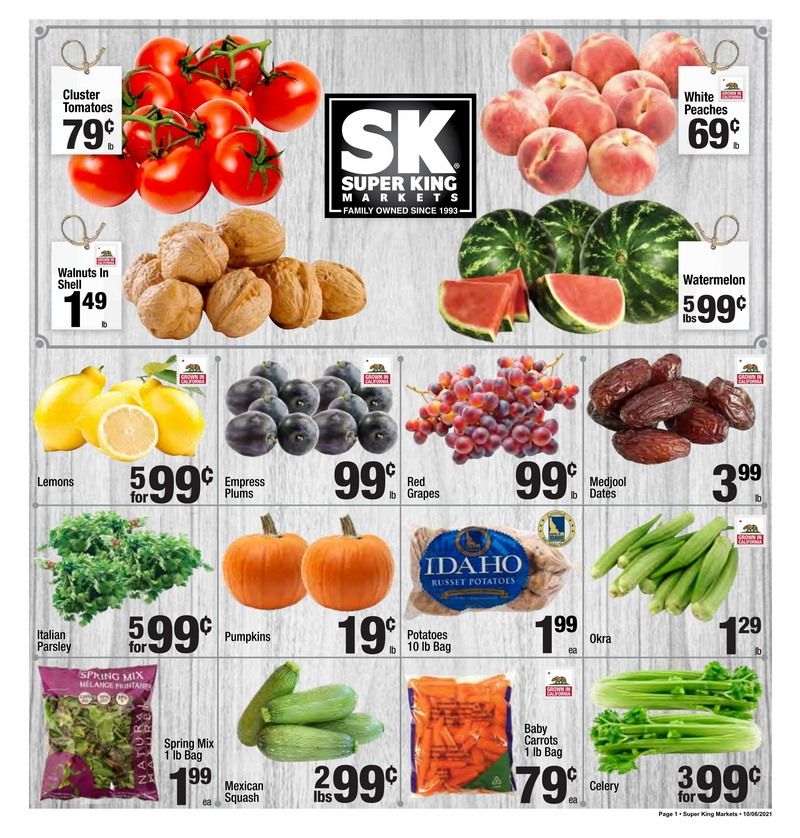Super King Weekly Ad Oct 06 – Oct 12, 2021