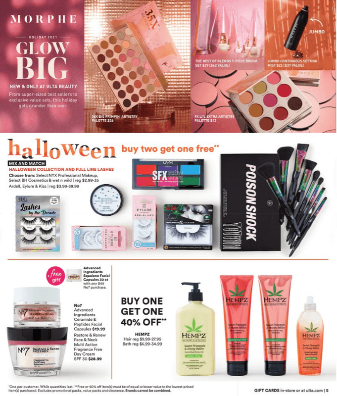 Ulta Beauty Weekly Ad Oct 24 – Oct 30, 2021 (Halloween Promotion Included)
