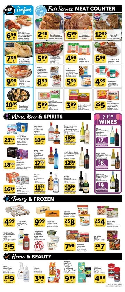 Vons Weekly Circular Oct 20 – Oct 26, 2021