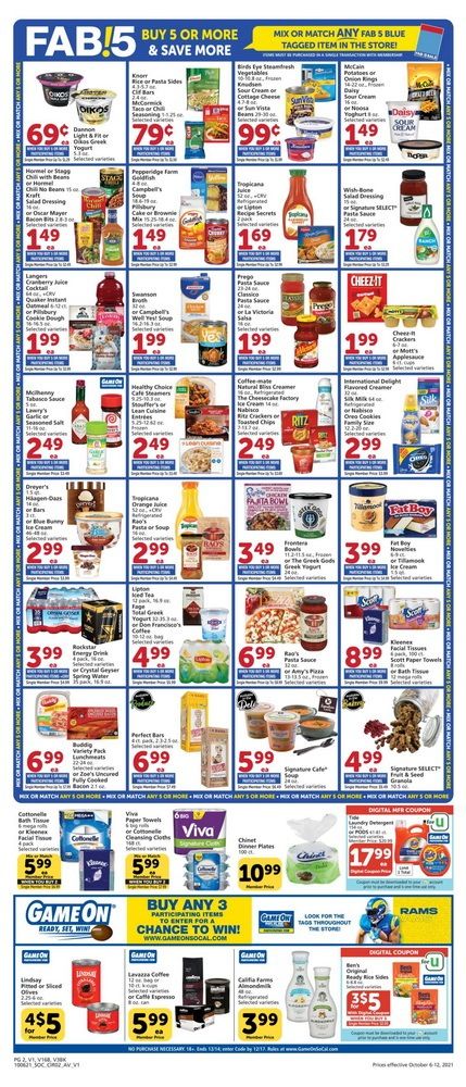 Vons Weekly Ad Oct 06- Oct 12, 2021