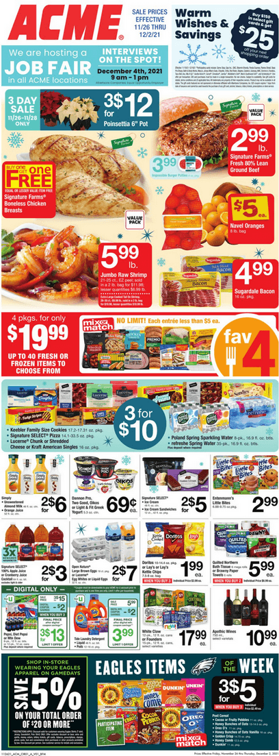 ACME Weekly Ad Nov 26 – Dec 02, 2021