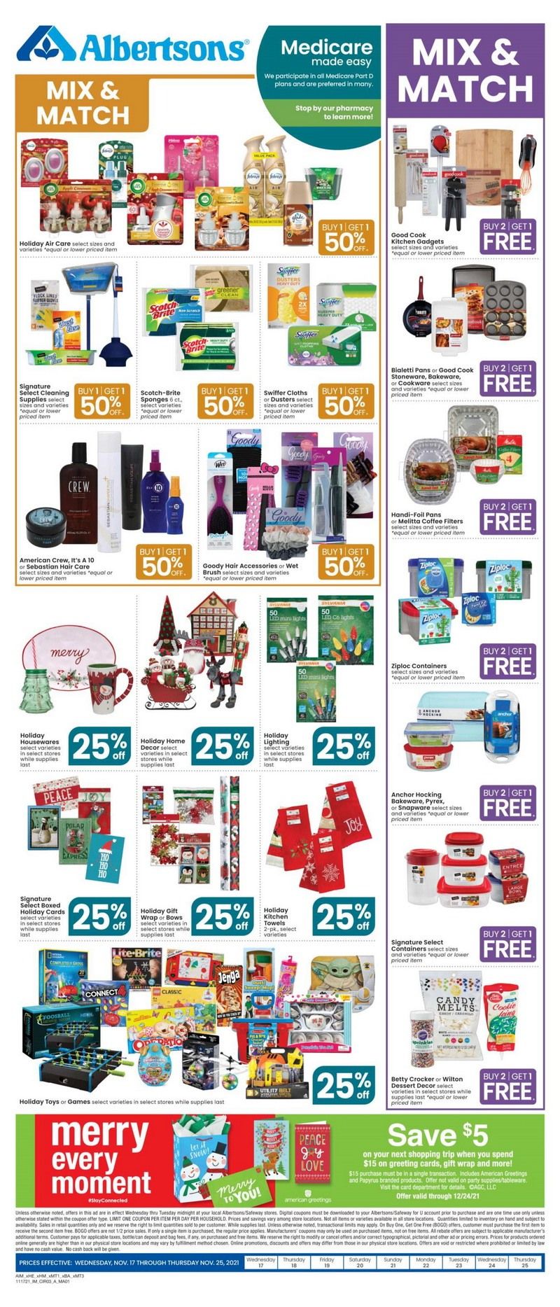 Albertsons Weekly Ad Nov 17 – Nov 25, 2021 (Thanks-for-Giving Promotion ...