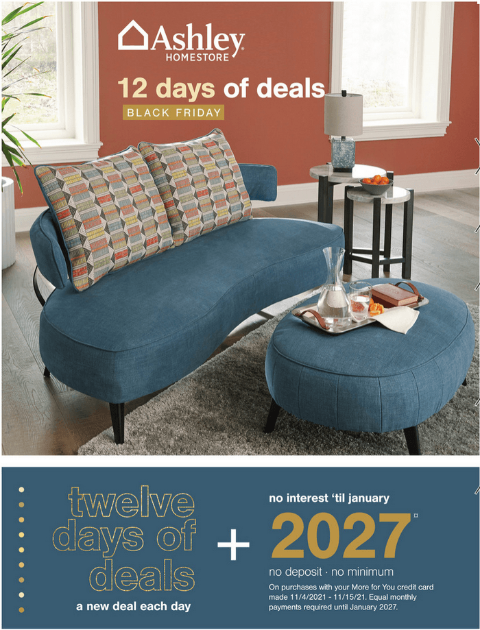 Ashley Furniture HomeStore Black Friday Catalog Nov 05 – Nov 27, 2021