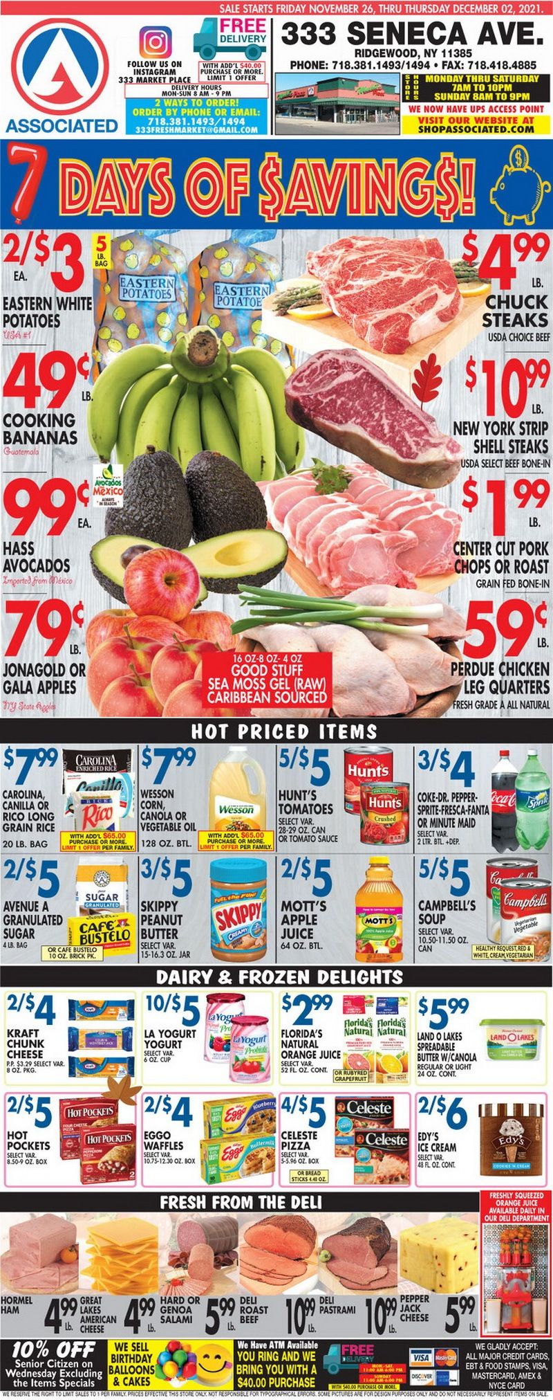 Associated Supermarkets Weekly Ad Nov 26 – Dec 02, 2021