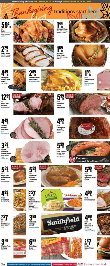 Big Y Weekly Ad Nov 18 – Nov 24, 2021 (Thanks-for-Giving Promotion ...