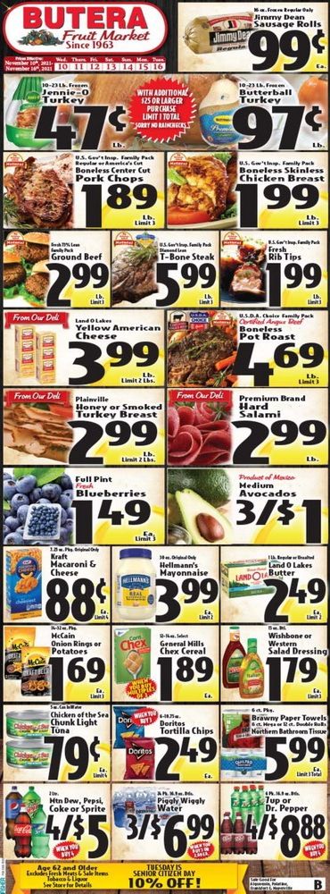 Butera Weekly Ad Nov 10 – Nov 16, 2021