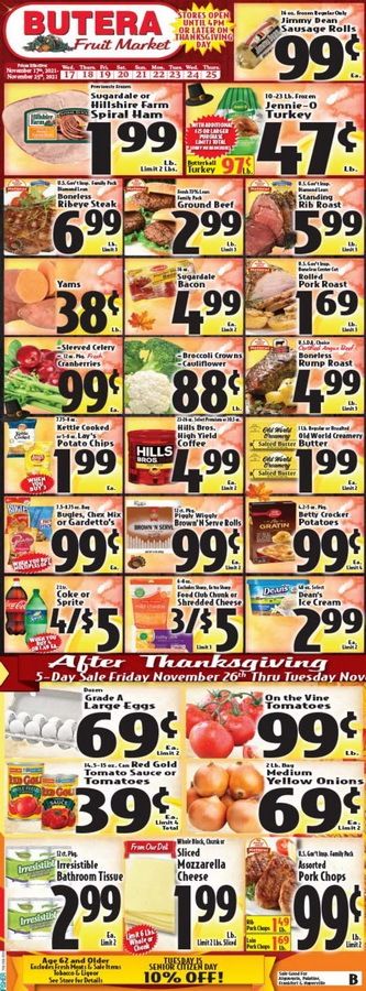 Butera Weekly Ad Nov 17 – Nov 25, 2021