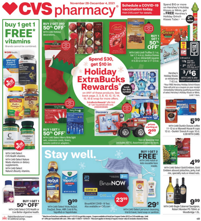 CVS Weekly Ad Nov 28 – Dec 04, 2021