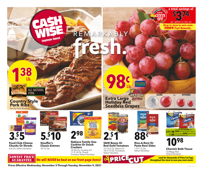 Cash Wise Weekly Ad Nov 03 – Nov 09, 2021(Pre-Black Friday Promotion ...