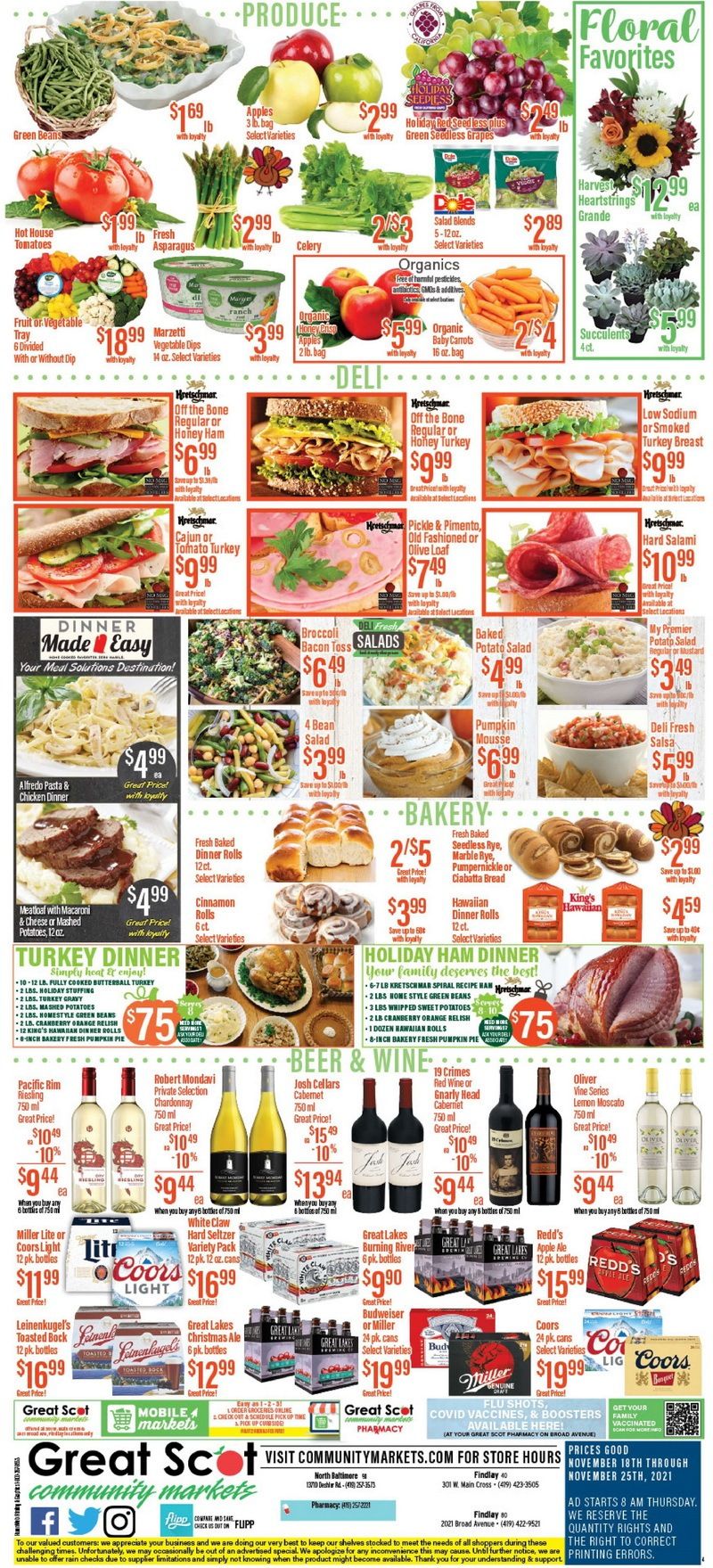 Community Markets Weekly Ad Nov 18 – Nov 25, 2021