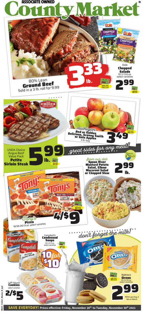 County Market Weekly Ad Nov 26 – Nov 30, 2021