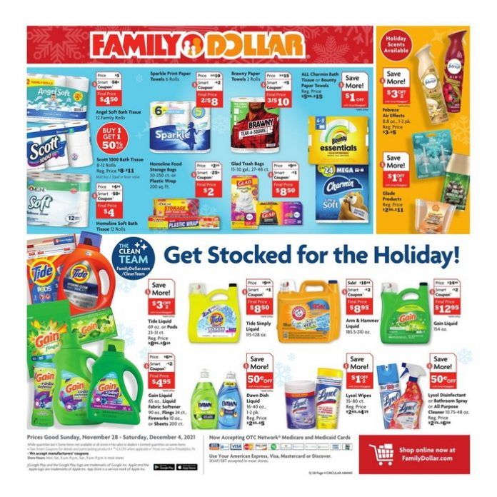 Family Dollar Weekly Ad Nov 28 – Dec 04, 2021