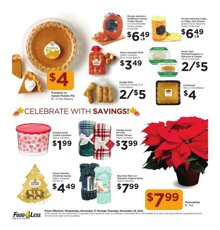 Food 4 Less Weekly Ad Nov 17 – Nov 25, 2021