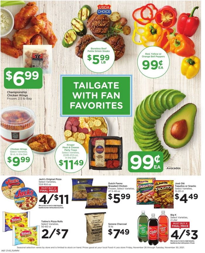 Food 4 Less Weekly Ad Nov 26 – Nov 30, 2021