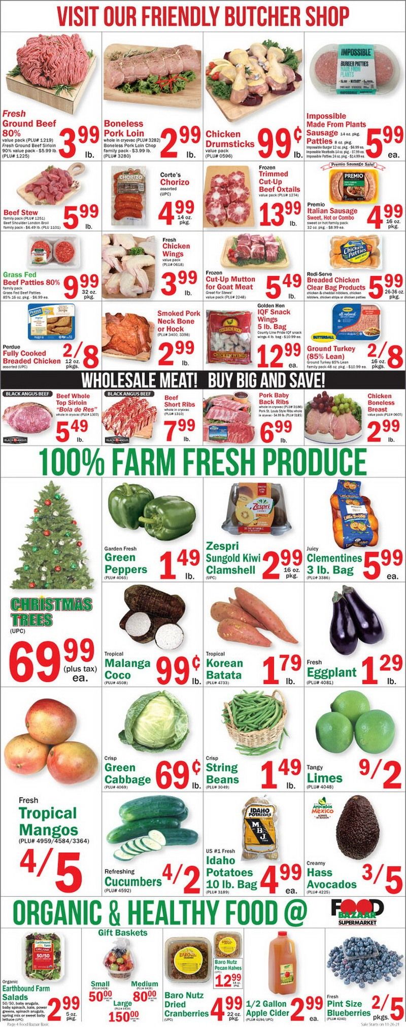 Food Bazaar Weekly Ad Nov 26 – Dec 01, 2021