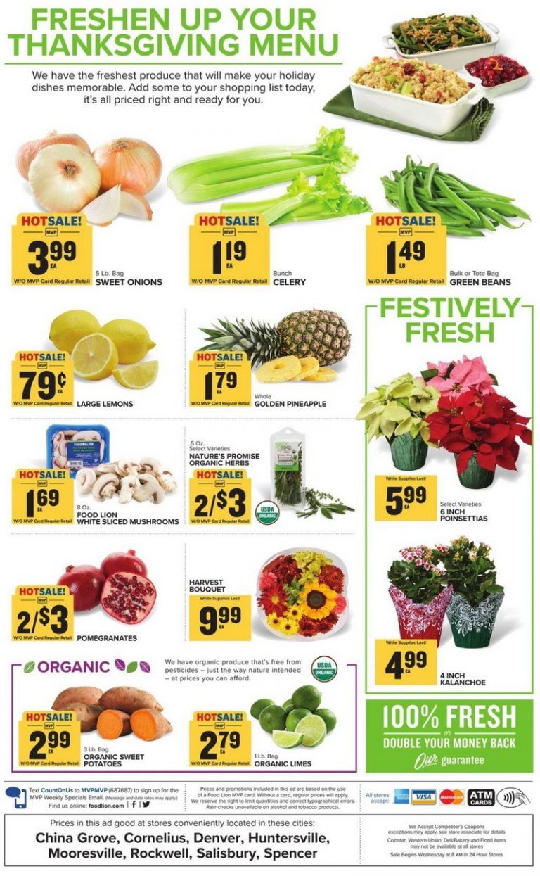 Food Lion Weekly Ad Nov 17 – Nov 25, 2021 (Thanks-for-Giving Promotion ...