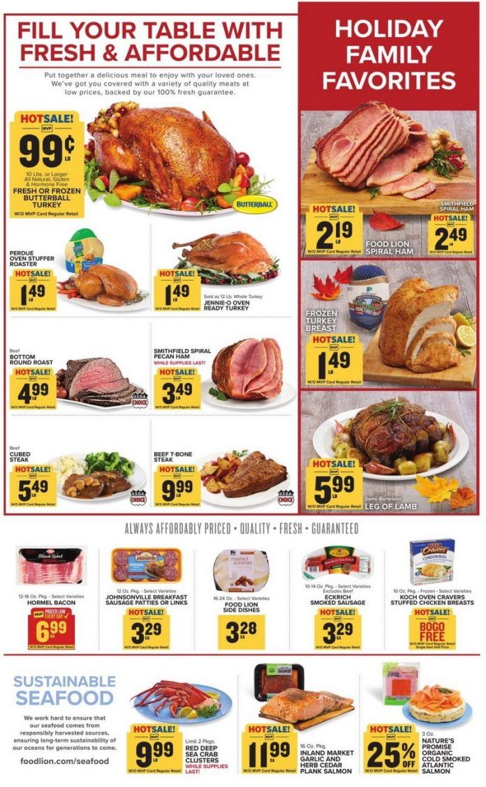 Food Lion Weekly Ad Nov 17 – Nov 25, 2021 (Thanks-for-Giving Promotion ...