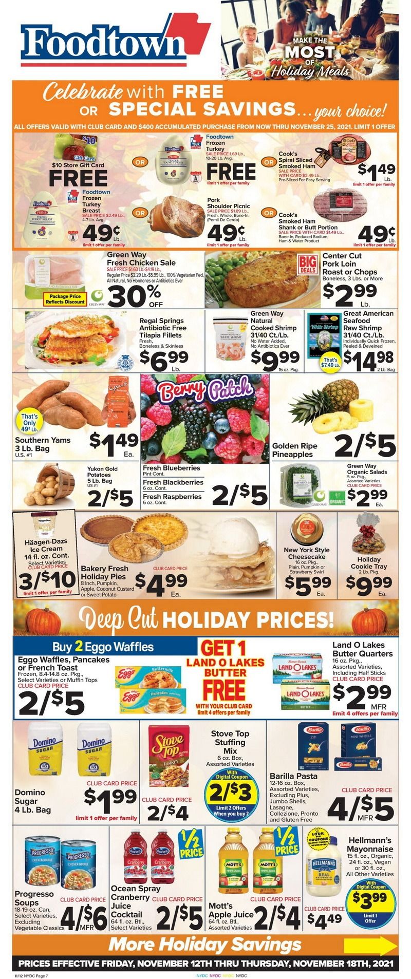 Foodtown Weekly Ad Nov 12 – Nov 18, 2021