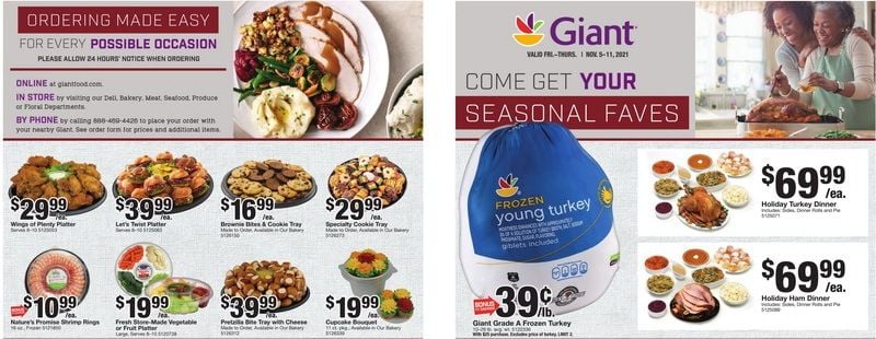 Giant Food Weekly Ad Nov 05 – Nov 11, 2021 (Thanks-for-Giving Promotion ...