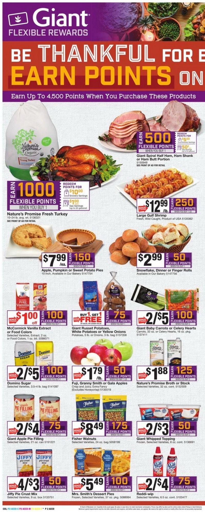 Giant Food Weekly Ad Nov 12 – Nov 18, 2021 (Thanks-for-Giving Promotion ...