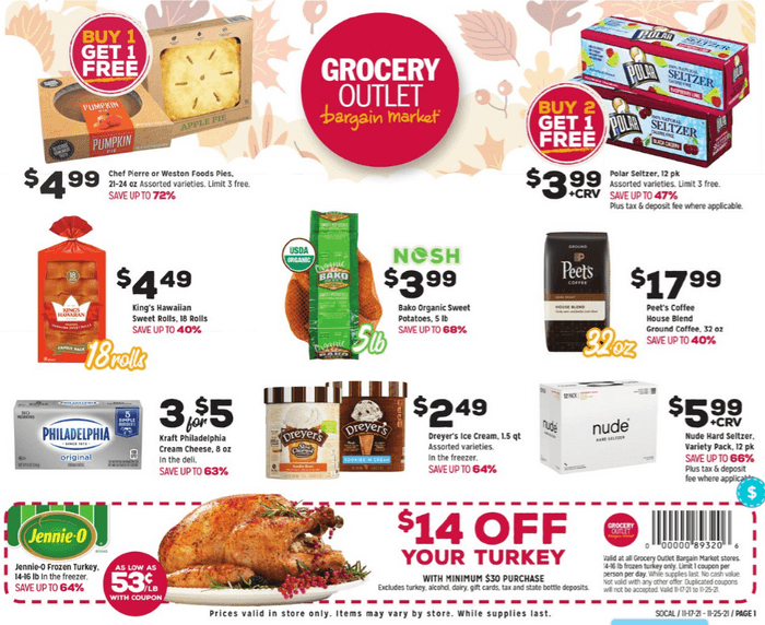 Grocery Outlet Weekly Ad Nov 17 – Nov 23, 2021