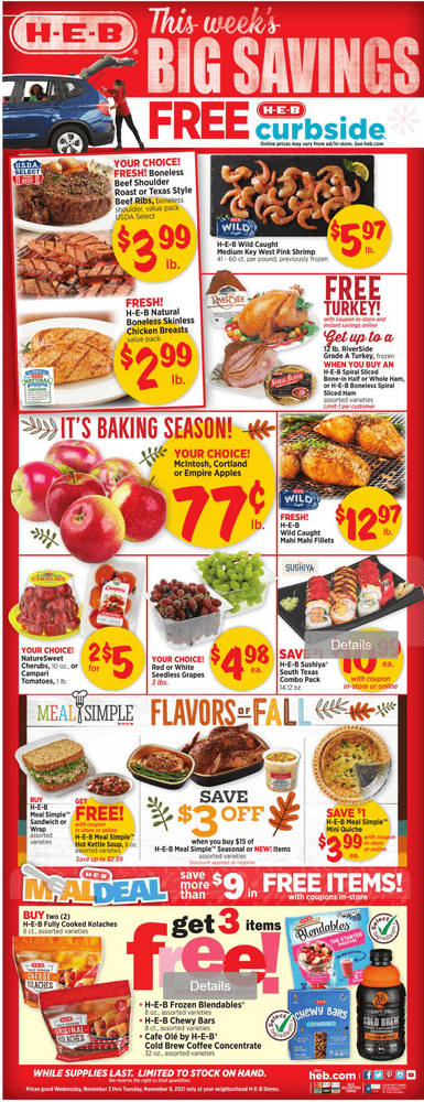 HEB Weekly Ad Nov 03 – Nov 09, 2021 - Part 3