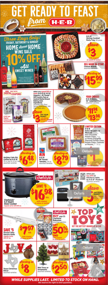 HEB Weekly Ad Nov 03 – Nov 09, 2021