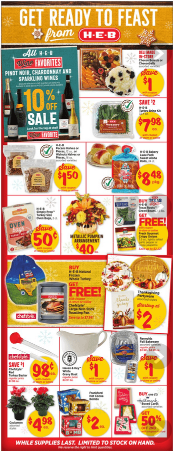 HEB Weekly Ad Nov 17 – Nov 25, 2021