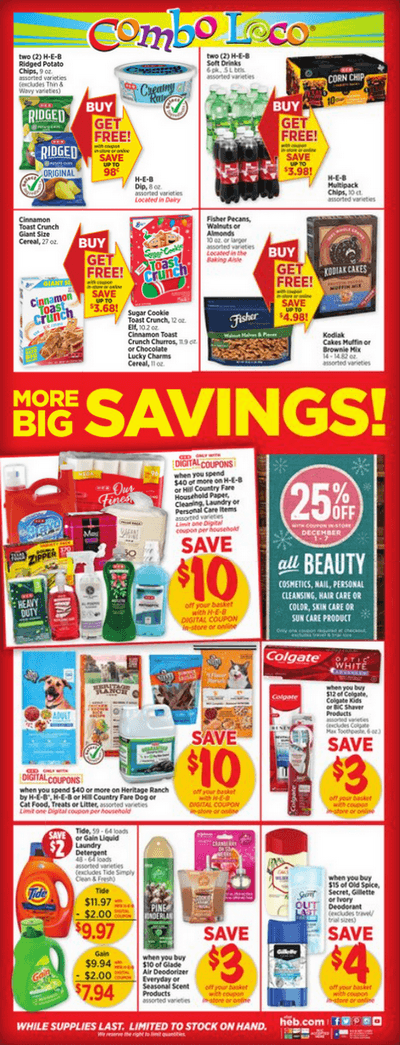 HEB Weekly Ad Dec 01 – Dec 07, 2021