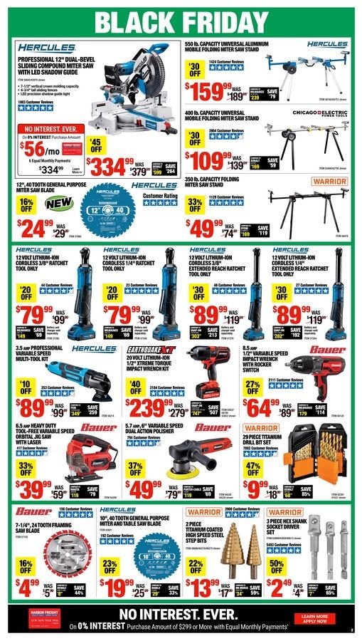 Harbor Freight Black Friday Sale Nov 22 – Nov 29, 2021