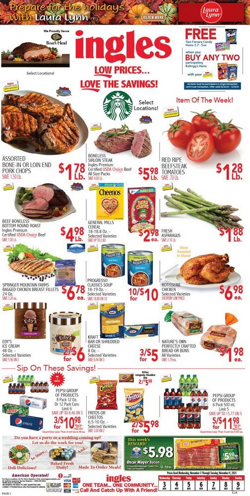 Ingles Weekly Ad Nov 03 – Nov 09, 2021