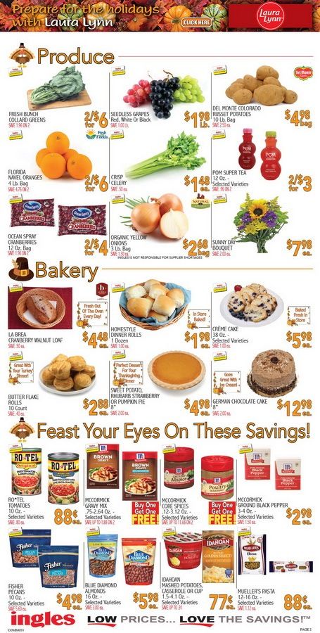 Ingles Weekly Ad Nov 17 – Nov 25, 2021