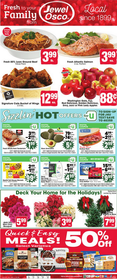 Jewel Osco Weekly Ad Nov 26 – Nov 30, 2021 (Black Friday Promotion ...