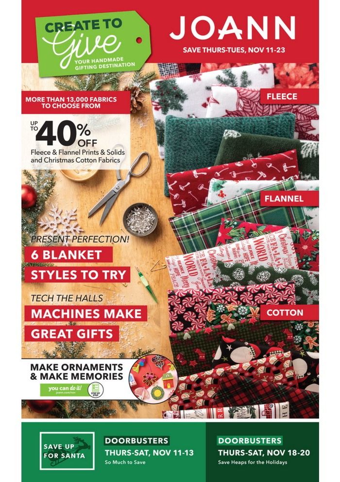Jo-Ann Weekly Ad Nov 11 – Nov 23, 2021