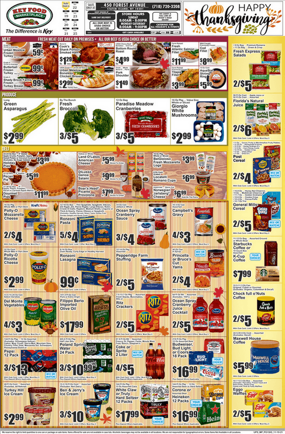 Key Food Weekly Ad Nov 19 – Nov 25, 2021 (Thanks-for-Giving Promotion ...