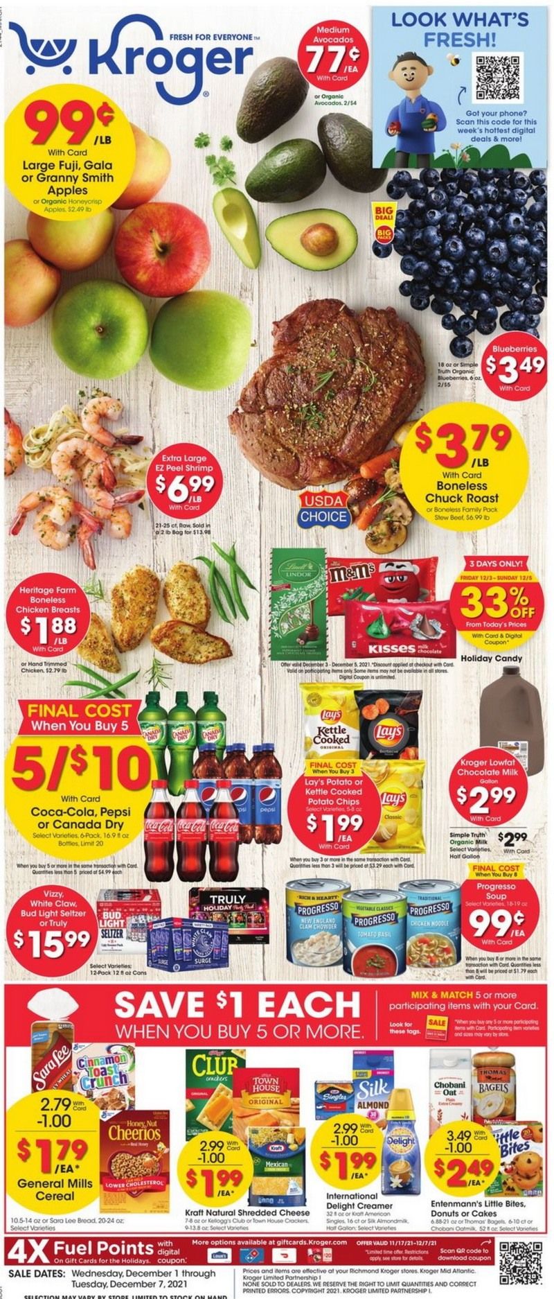 Kroger Weekly Ad Dec 01 – Dec 07, 2021