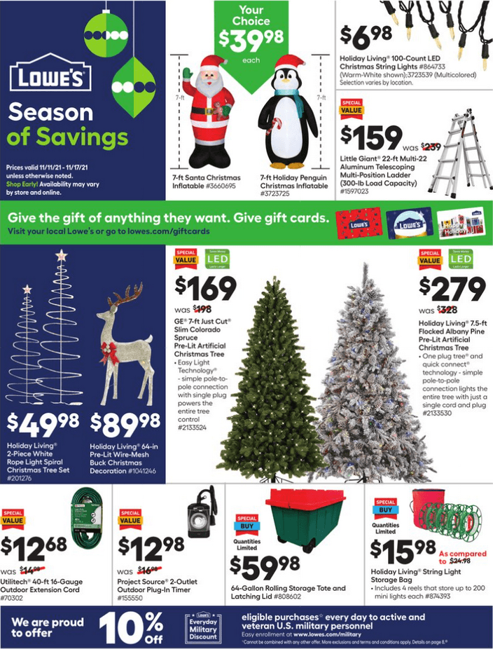 Lowe's Weekly Ad Nov 11 – Nov 17, 2021 (Christmas Promotion Included ...