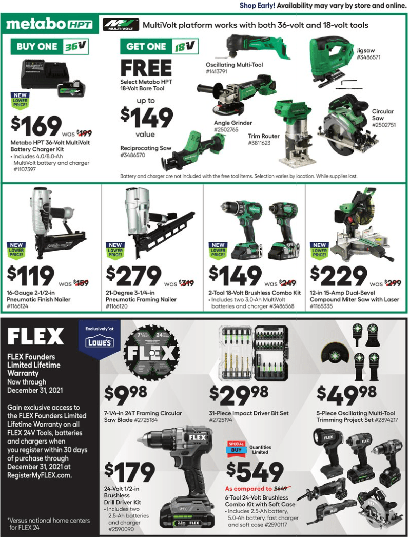 Lowe's Weekly Ad Nov 11 – Nov 17, 2021 (Christmas Promotion Included)