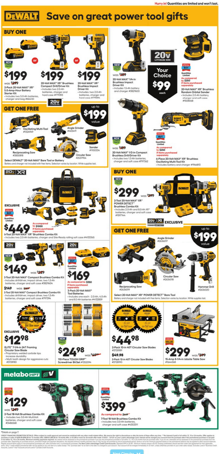 Lowe's Black Friday Ad Nov 25 – Dec 01, 2021