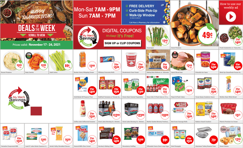 Marc's Weekly Ad Nov 17 – Nov 24, 2021